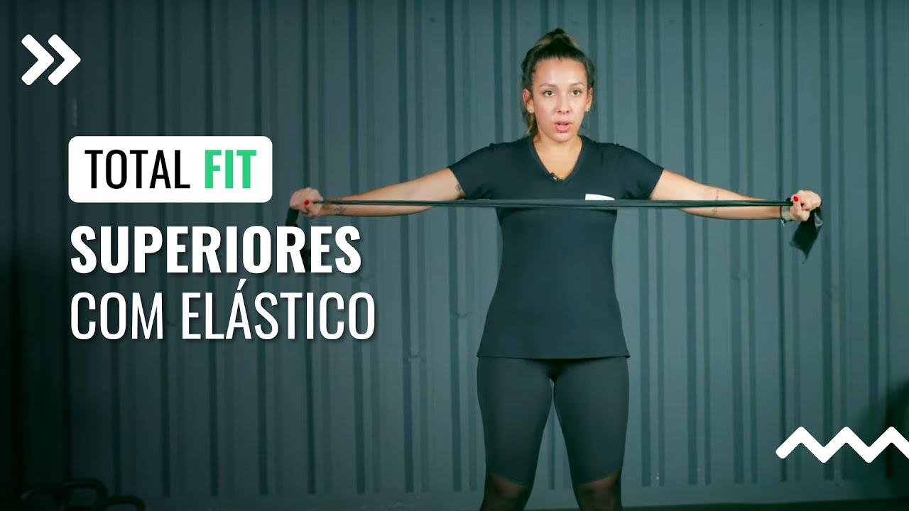 Treino de superiores com elástico - YouTube