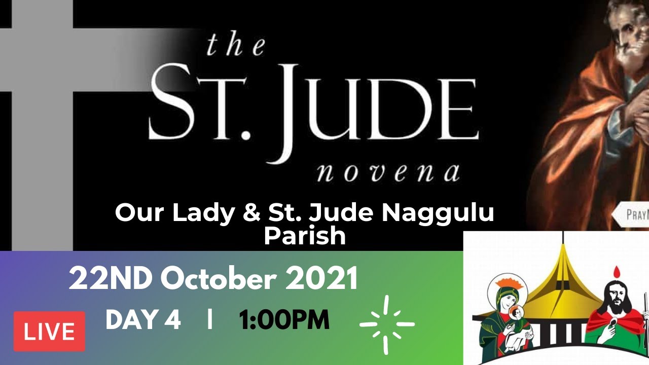 NOVENA TO SAINT JUDE THADDEUS | FRIDAY 22ND OCTOBER 2021 | DAY 4 - YouTube
