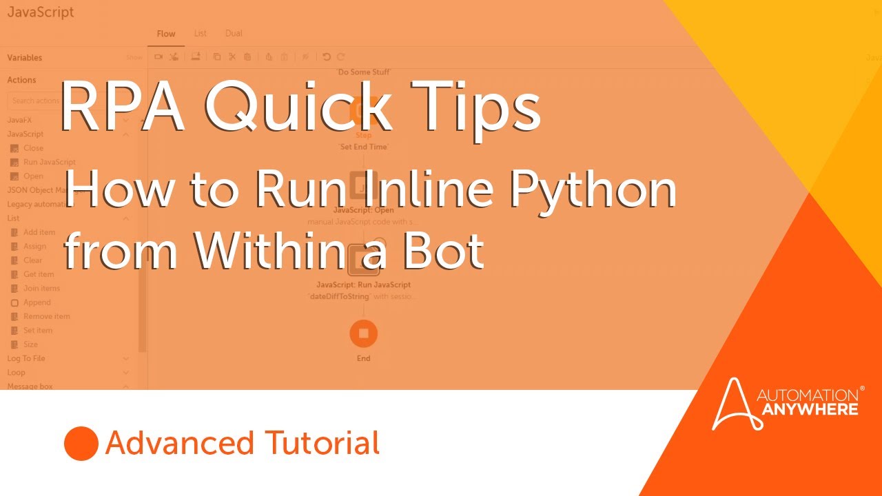 RPA Quick Tips How To Run Inline Python From Within A Bot YouTube RPA Quick Tips How To Run Inline Python From Within A Bot YouTube