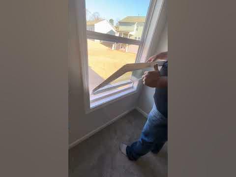 How do you remove a vertical sliding window - YouTube