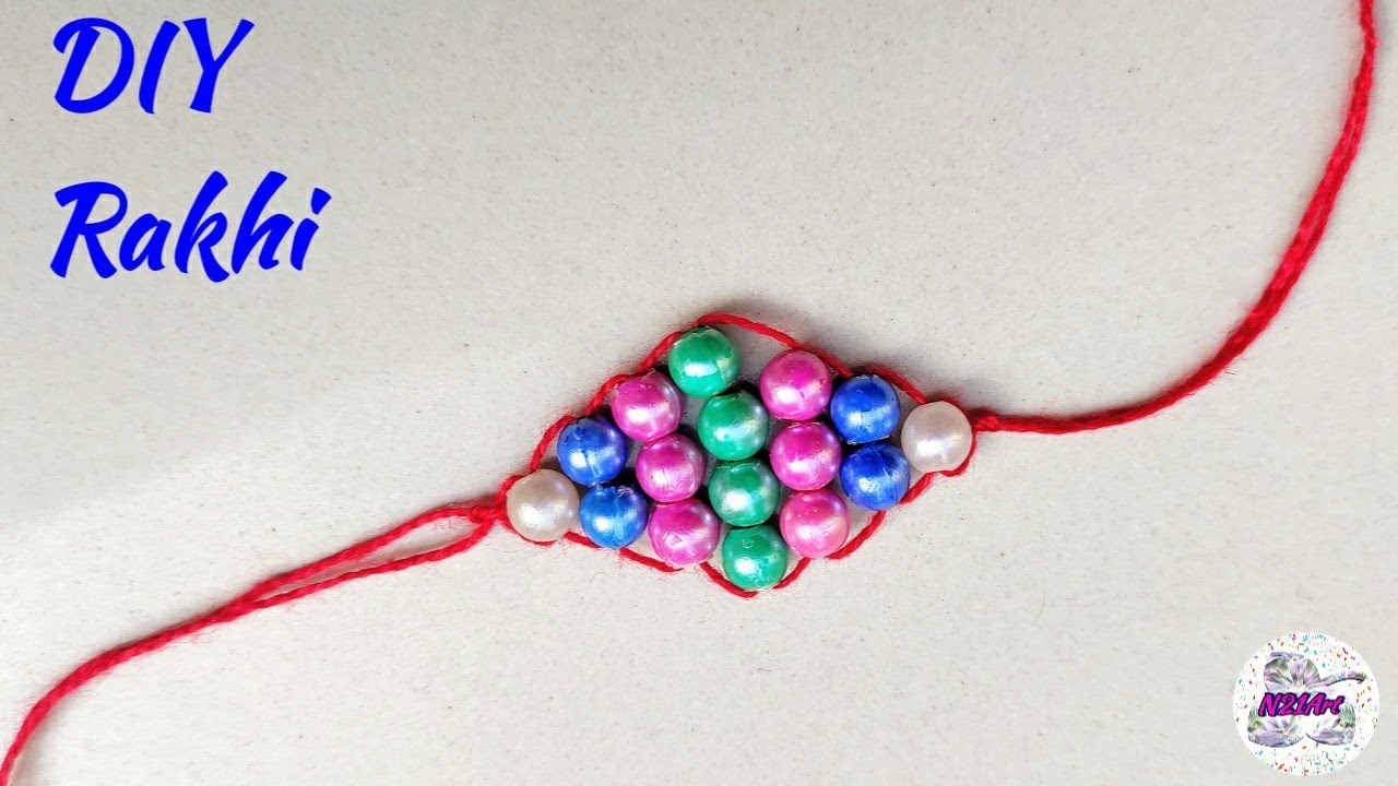 DIY Rakhi making at home | Rakhi Tutorial | How to make Rakhi | Easy ...