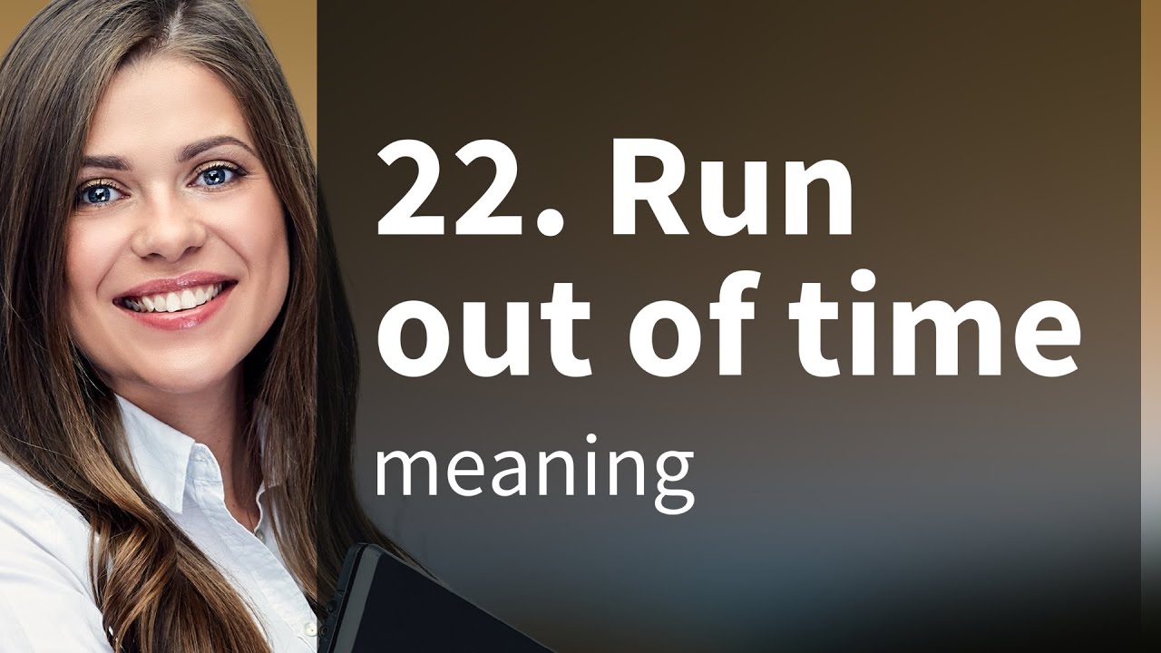 Running Out of Time: Mastering the Art of Time Management - YouTube