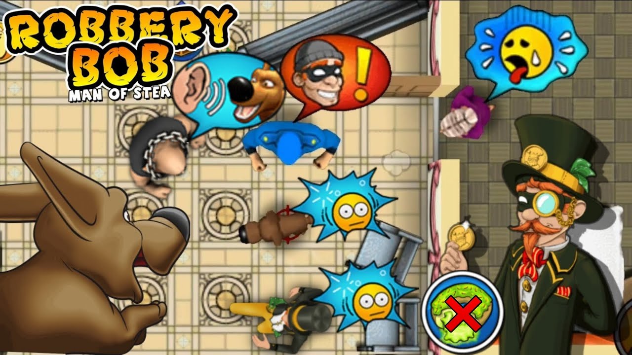 Robbery Bob - Smart Dog vs Money Pants Bob Perfect Game #16 - YouTube