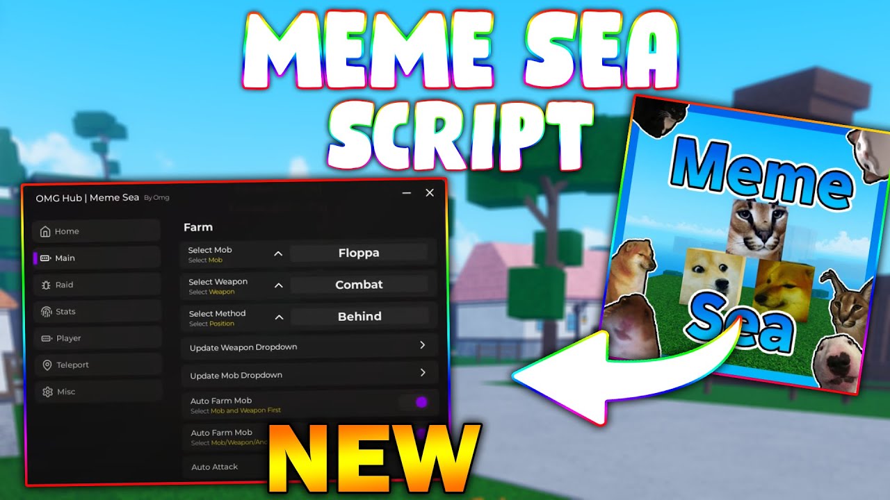 *NEW* Meme Sea Script (PASTEBIN 2024) (AUTOFARM, AUTO QUESTS, KILLAURA ...