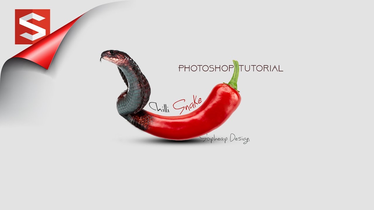 Photoshop Tutorial | Design Chilli with Snake | Photoshop Manipulation ...