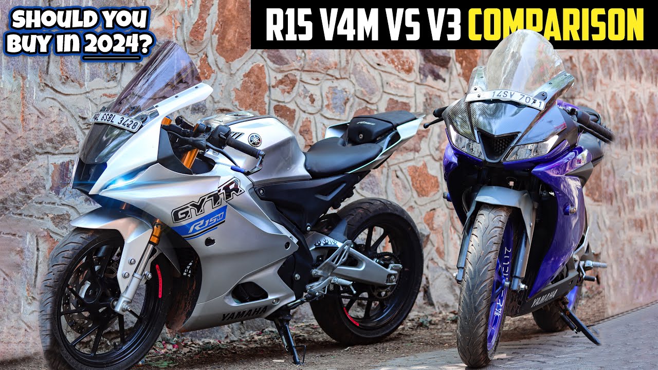 Yamaha R15 v4m Vs R15v3 2024 Detailed Comparison | Still Better than ...