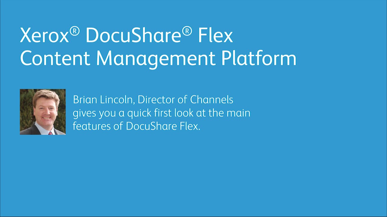 Xerox DocuShare Flex Content Management Platform: A Quick Walk-through, Part 5 of 6 - YouTube