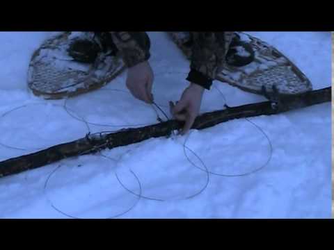 How To Trap Series: Beaver Snare Pole Set - YouTube