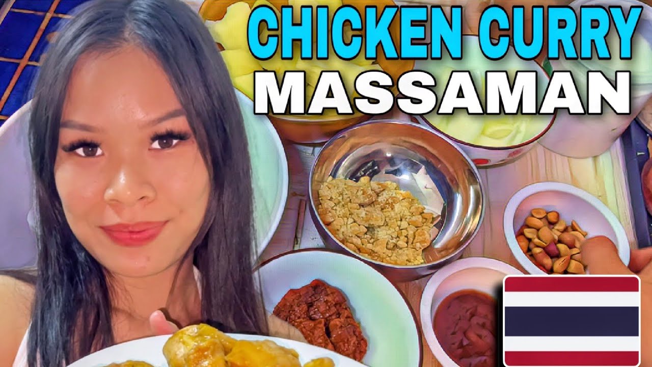 Home Cooked Chicken Massaman Curry In Pattaya Thailand - YouTube