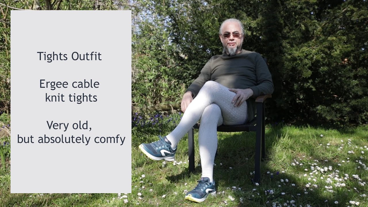 Tights Outfit: Ergee cable knit tights in woolwhite - YouTube