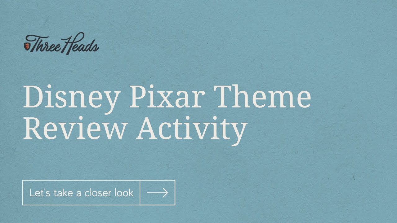 Disney Pixar Theme Review Activity - YouTube