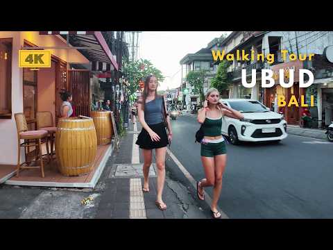 UBUD, Bali 1 Hour 4K Walking Tour Around Monkey Forest, Goutama & Main Street Peaceful Evening 2026