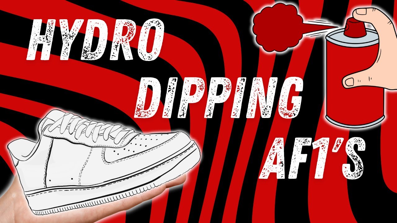 Custom HYDRO DIPPING Air Force 1's - YouTube