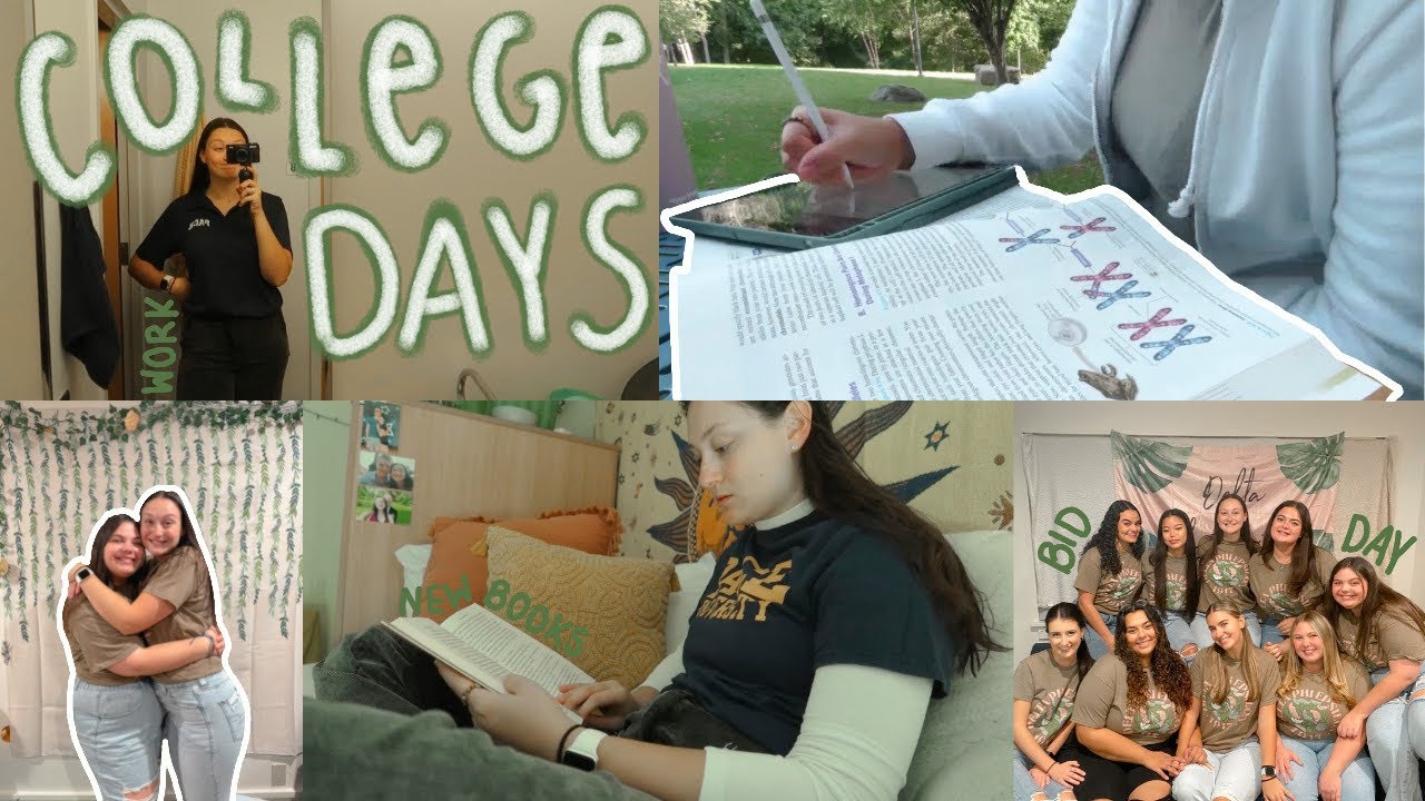 college weekend in my life: bid day & weekly reset routine - YouTube