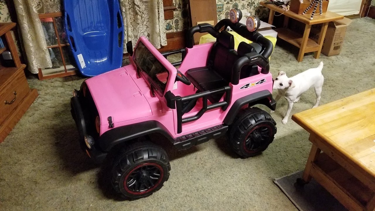 $209.90 Kids ride Jeep on ebay,Remote control 12V ride on,enjoy. - YouTube