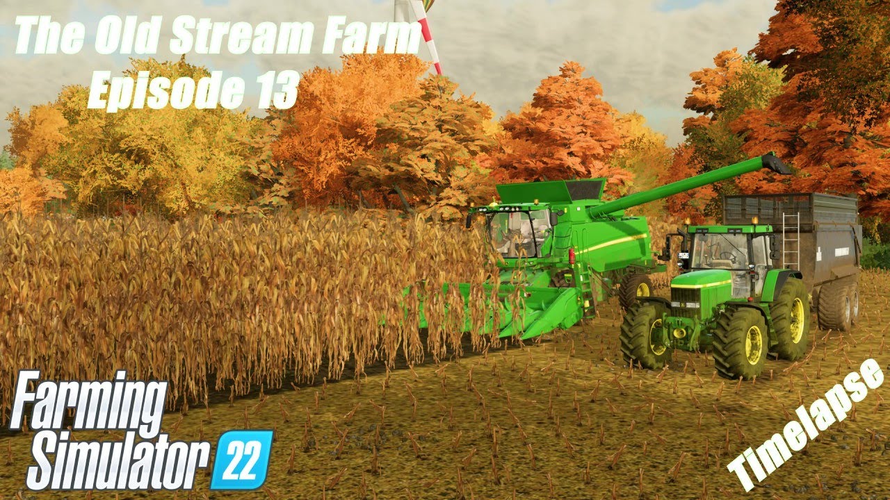 The Old Stream Farm Episode 13| corn harvest | bale collection | FS22 ...