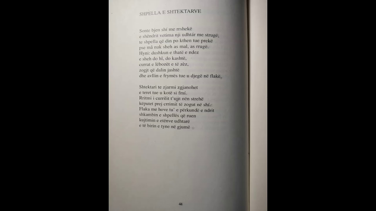 Martin Camaj Poezi Shpella e shtegtareve, Albanian Audiobooks - YouTube