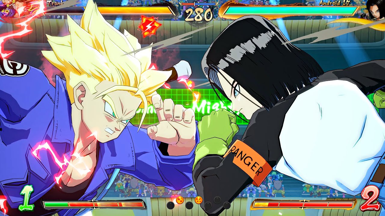 TRUNKS vs ANDROID 18 & ANDROID 17 | DRAGON BALL FighterZ 4K 60FPS # ...