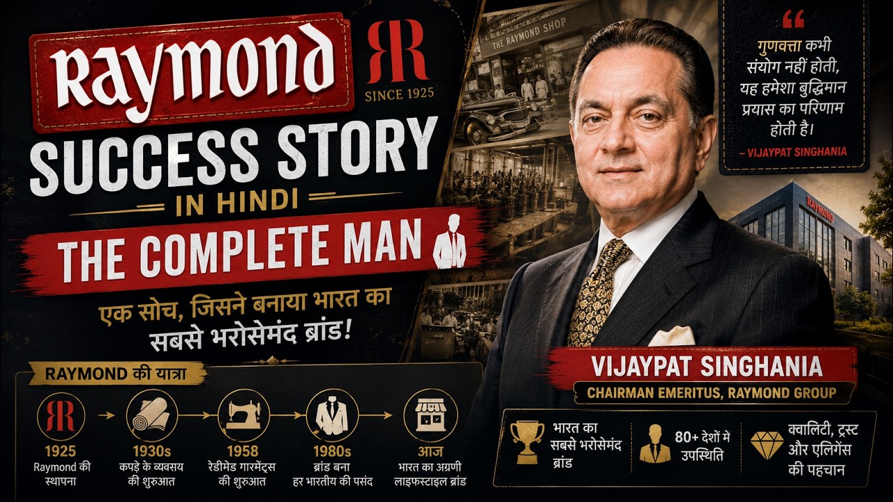 Raymond Success Story In Hindi | The Complete Man 🕴 | Vijaypat ...