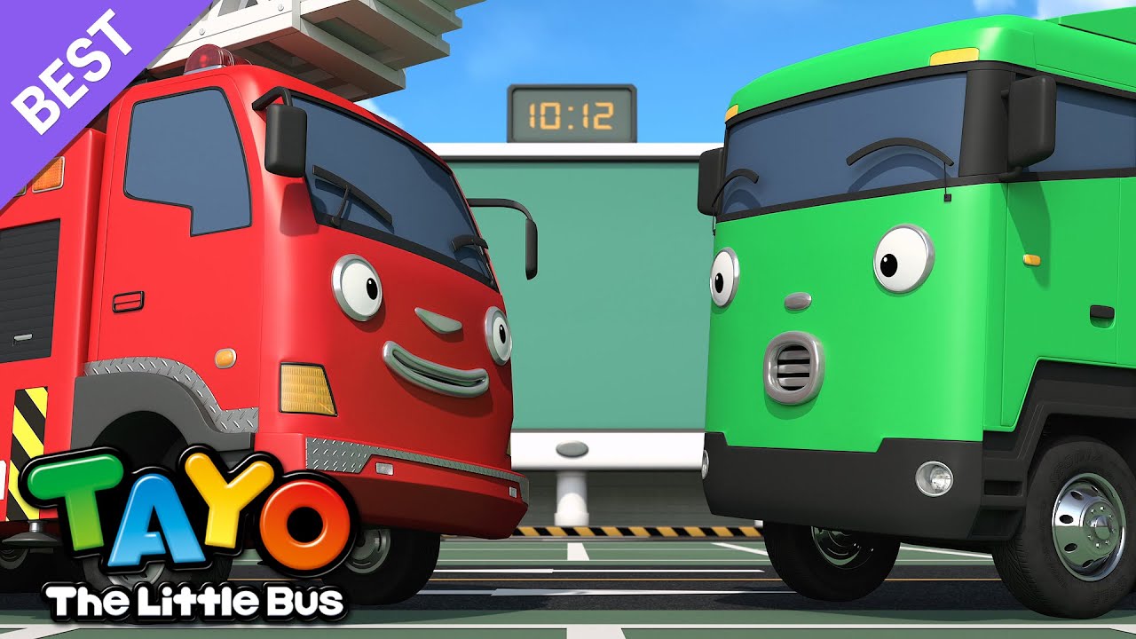 The Rescue team VS Strong heavy vehicles l Tayo Heavy Vehicles Song ...