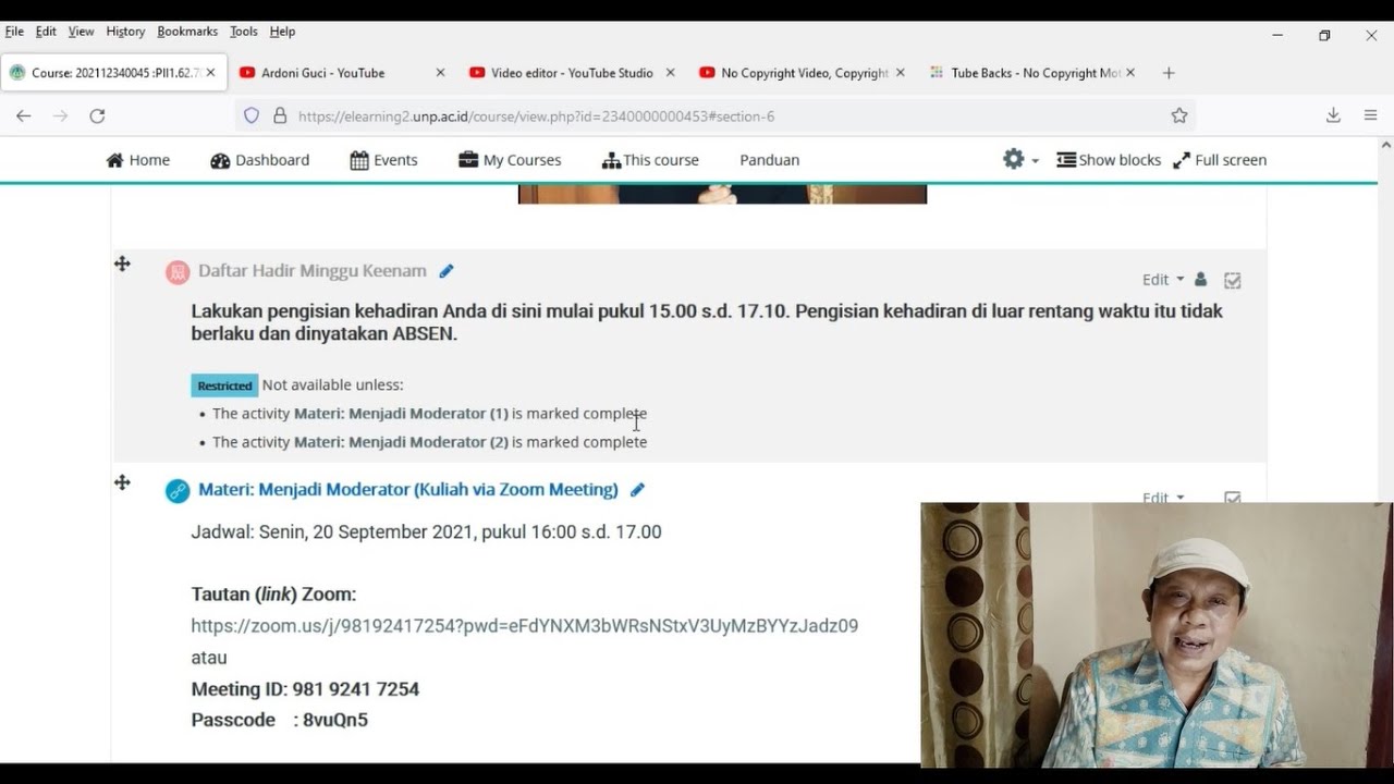 Cara Mengatur Activity/Resource Bersyarat | UNP | e-Learning #2 - YouTube