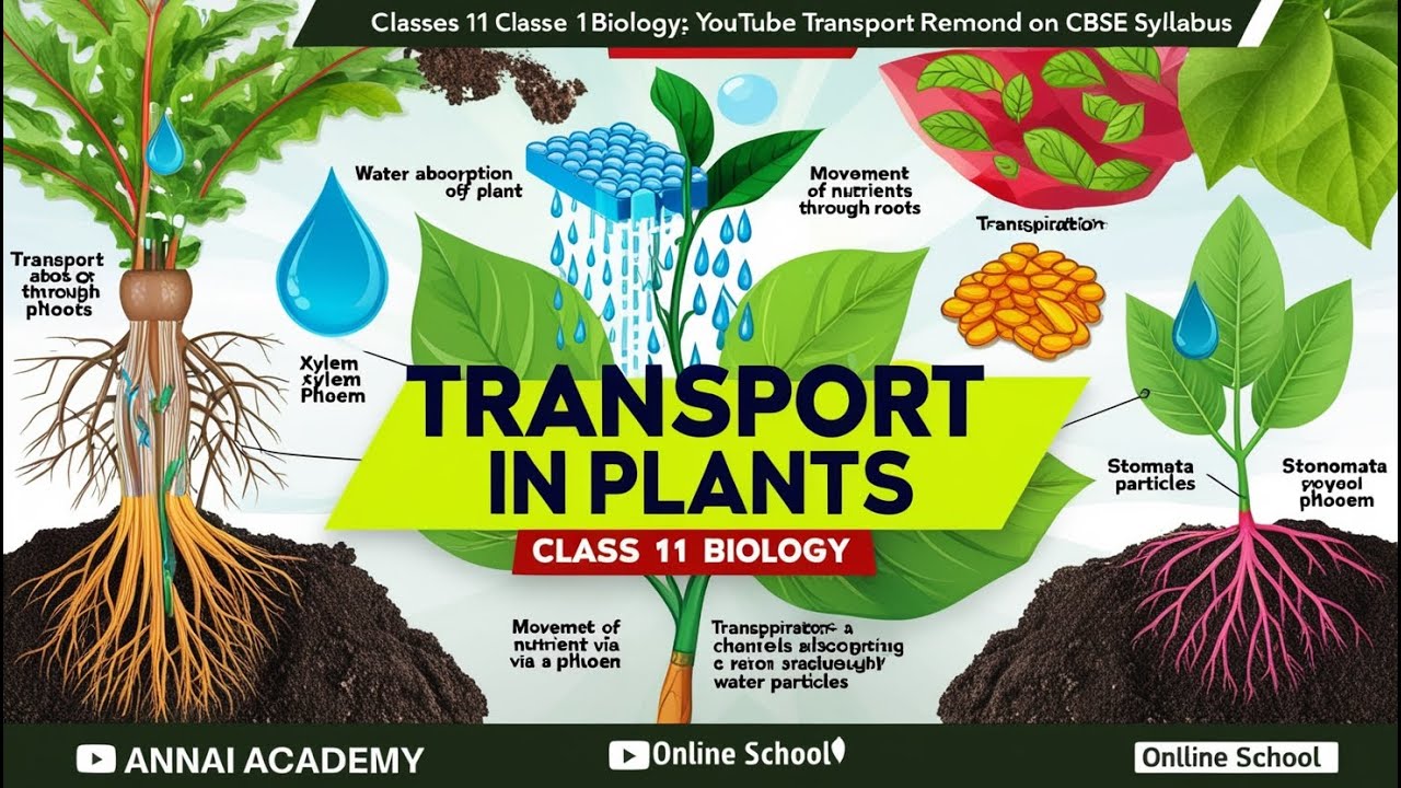 Mastering Plant Transport | How Water & Nutrients Move | Class 11 ...