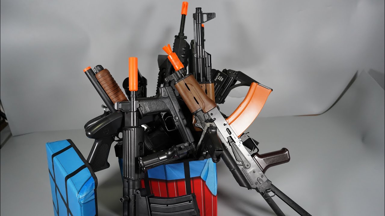PUBG BATTLEGROUNDS Toy Gun Box - AKS-74u - MP5 -Shot Gun - Pistols ...