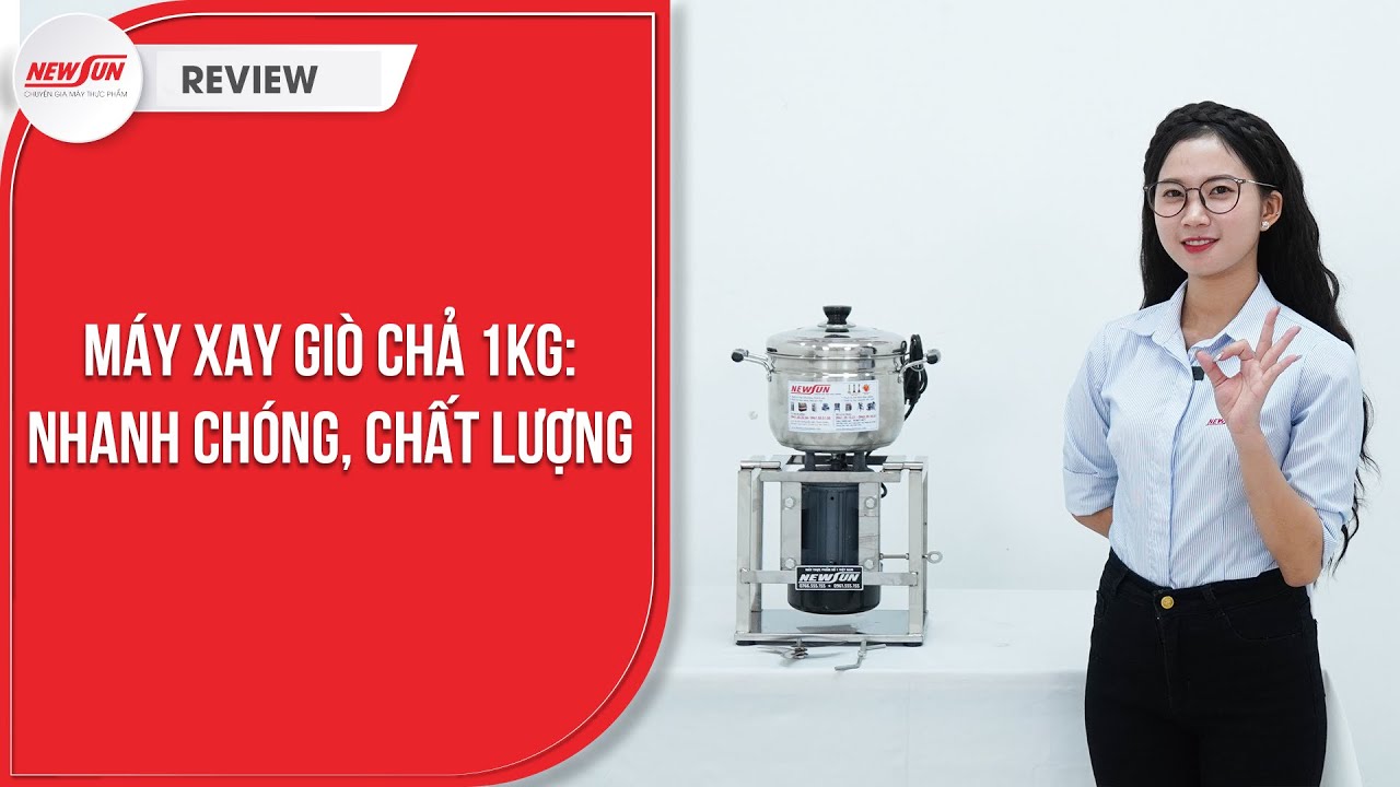 Máy xay giò chả mini 1kg/mẻ: xay giò, xay thịt nhuyễn mịn, nhanh chóng ...