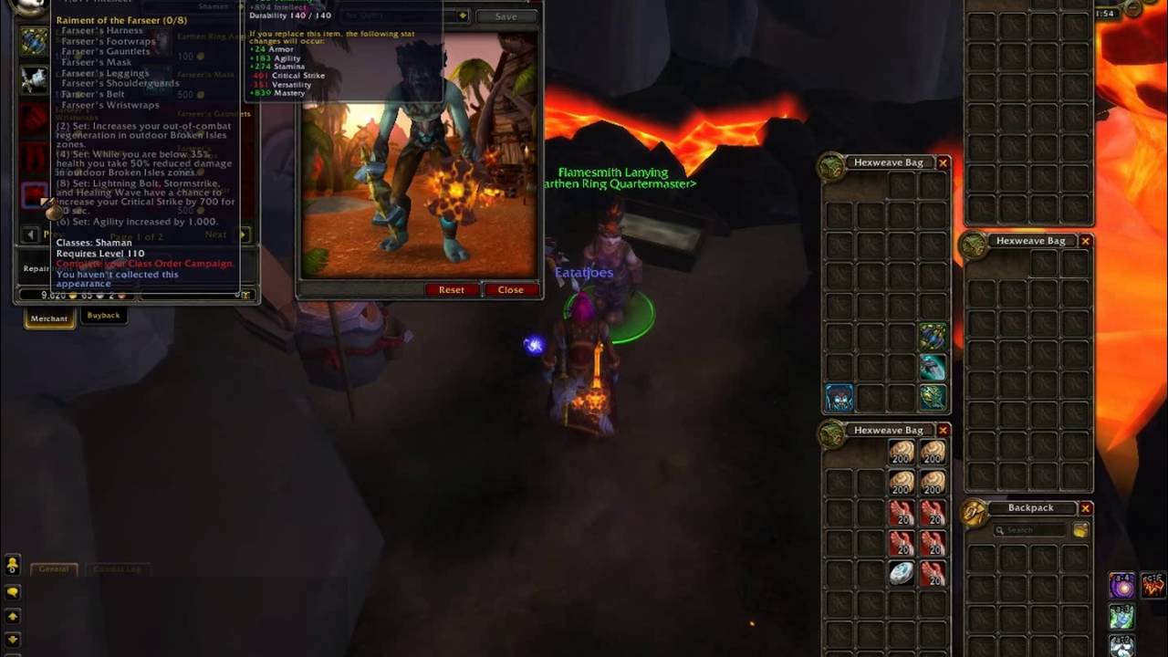 Legion Shaman - Raiment of the Farseer (Order Hall Class Set) - YouTube