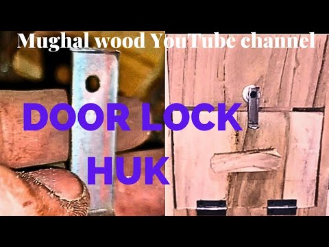 how to make door lock huk making mughal wood 🪵🪓 YouTube channel ...