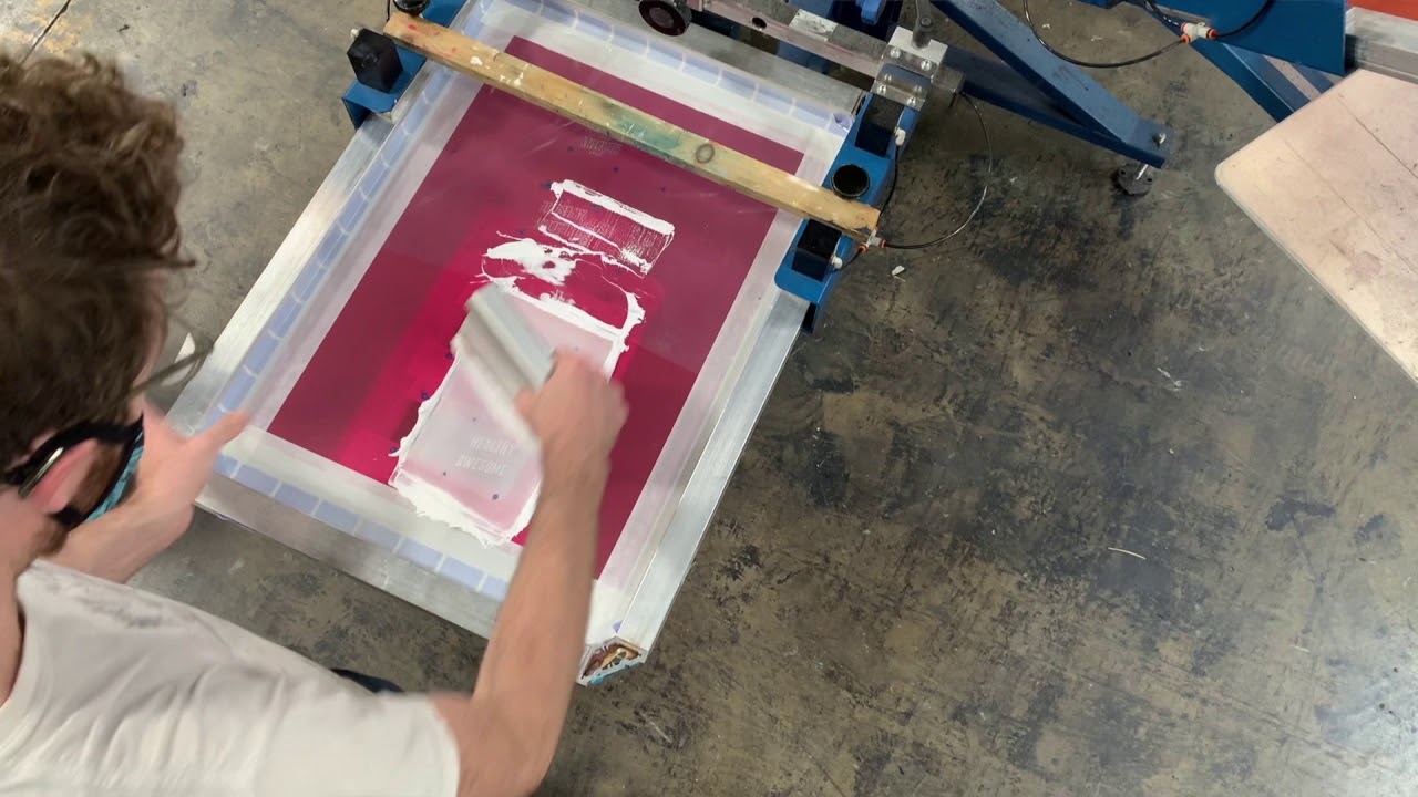 Mask Screen Printing Video - YouTube