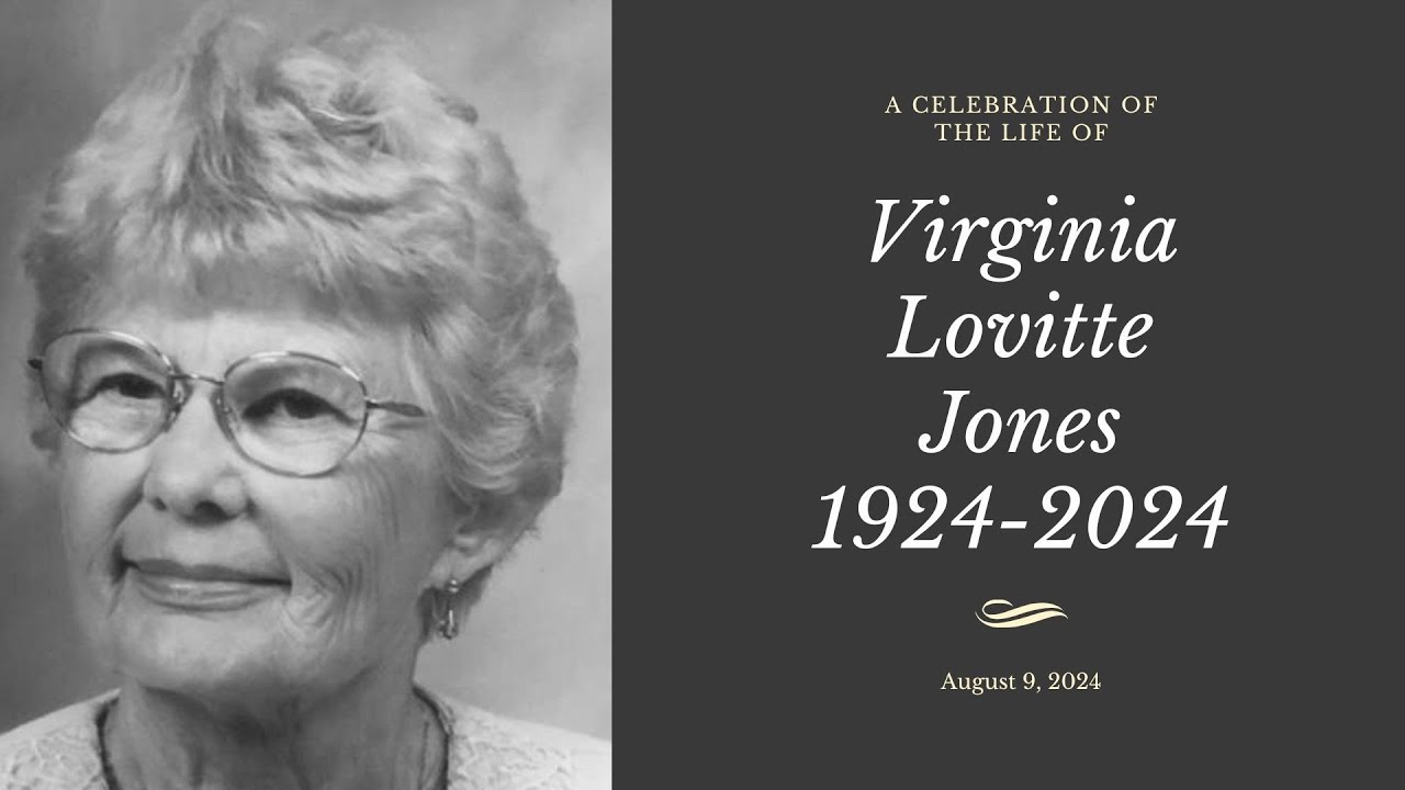 A Celebration of the Life of Virginia Jones - YouTube