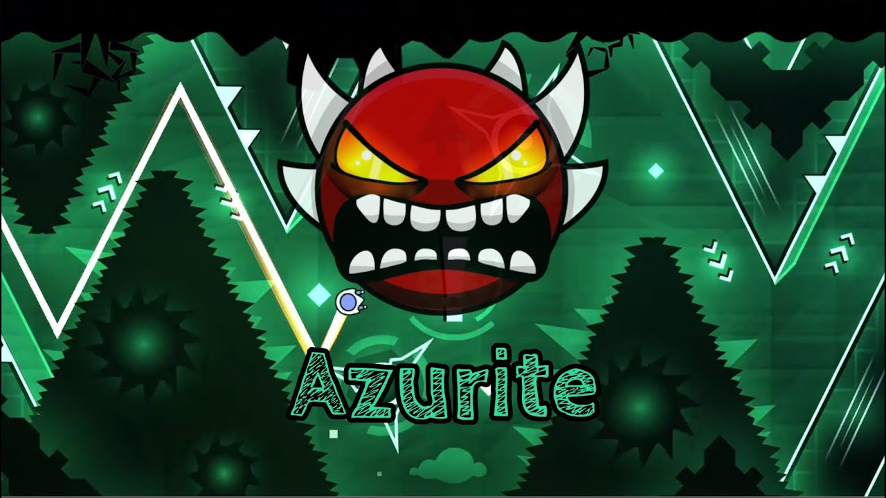 Azurite 100% ( Extreme Demon ) | Geometry Dash 2.2 - YouTube