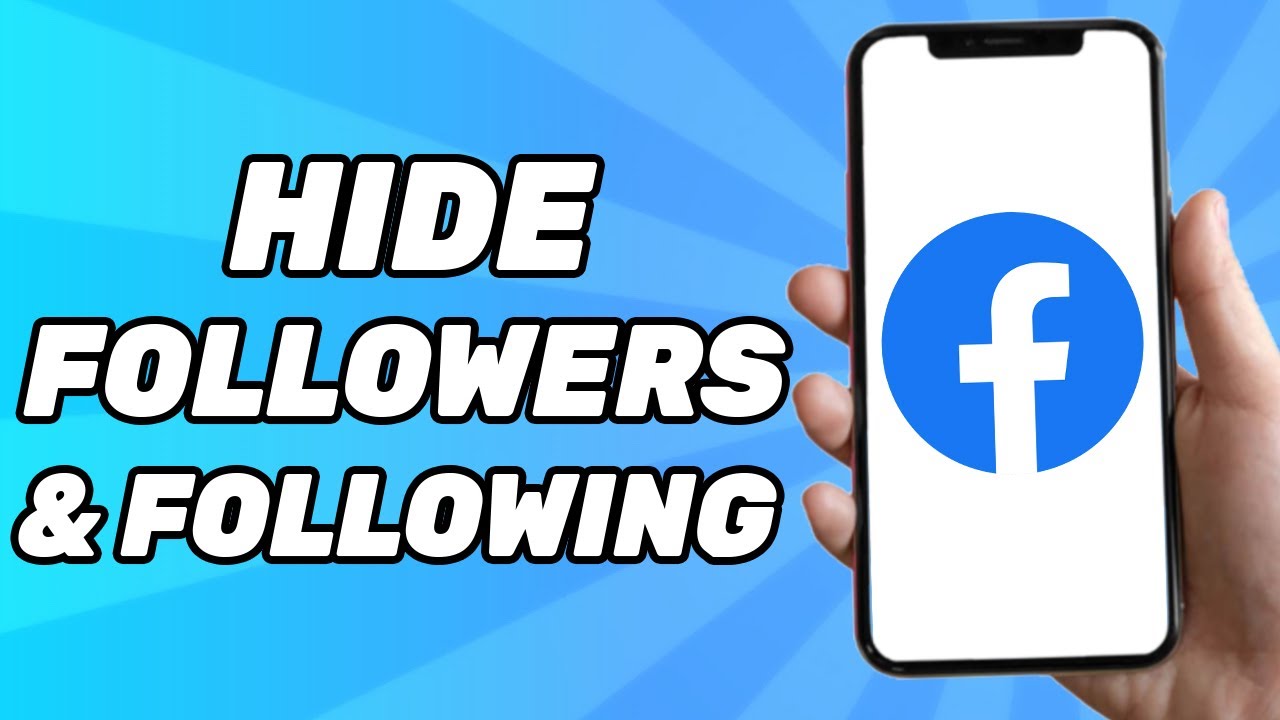 How to hide followers & following on facebook - YouTube