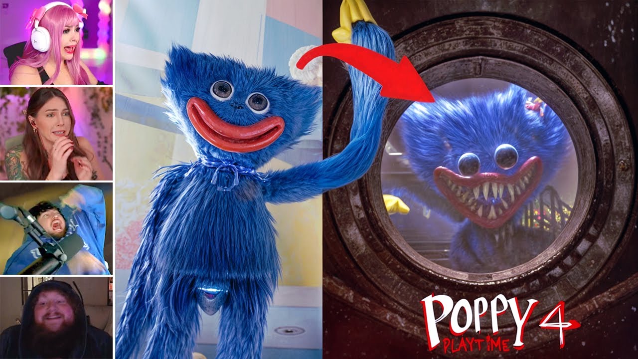 Huggy Wuggy is Back? Poppy Playtime Chapter 4 Jumpscares - YouTube