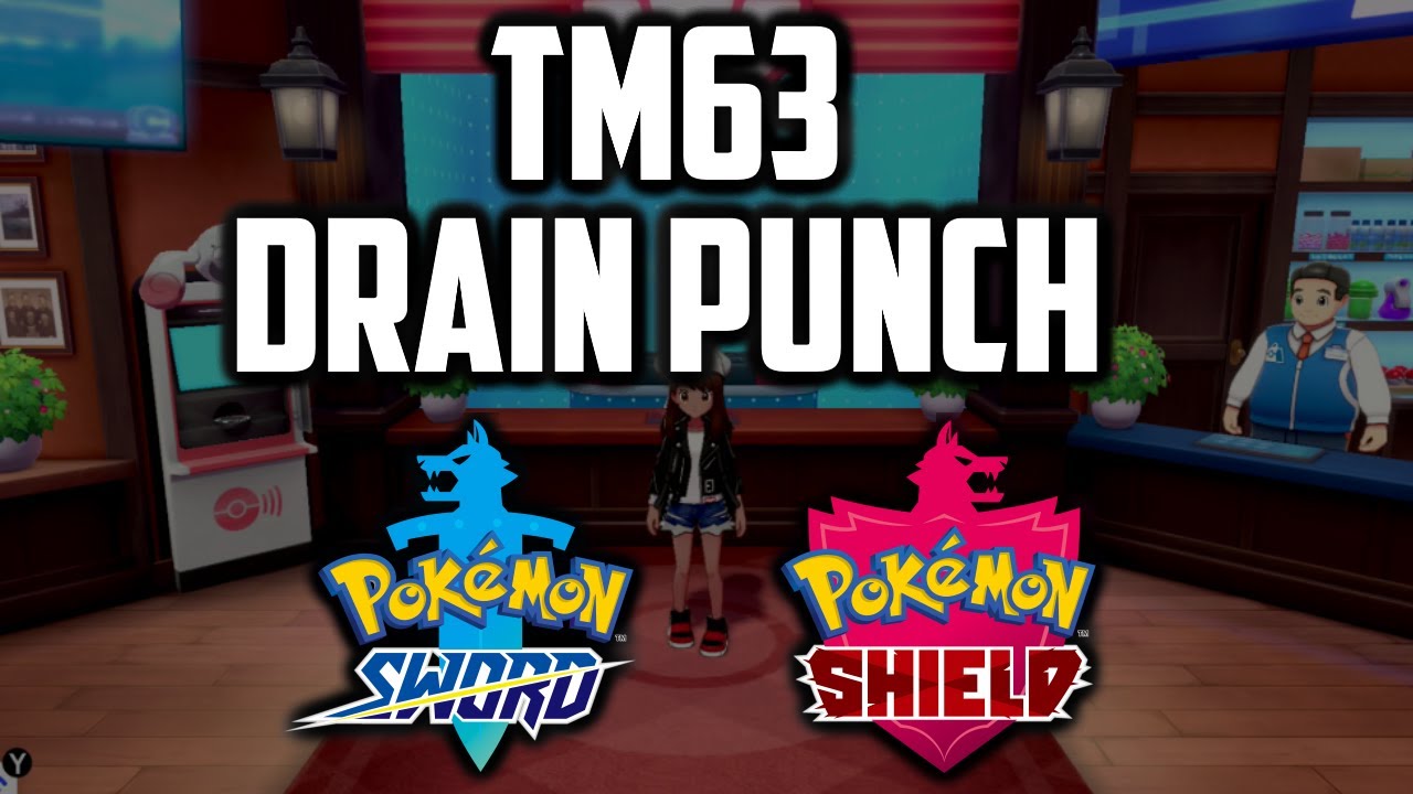 Where to Find TM63 Drain Punch in Pokemon Sword & Shield - YouTube