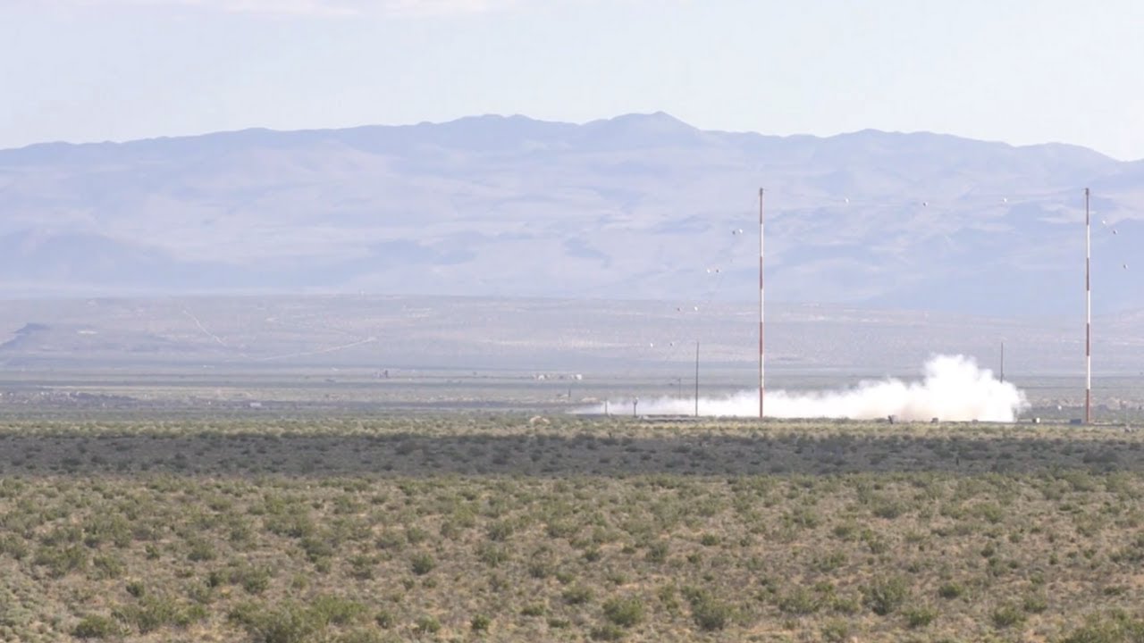 Rocket Sled Test of NASA's Ultra-Precise Moon Landing Technology - YouTube