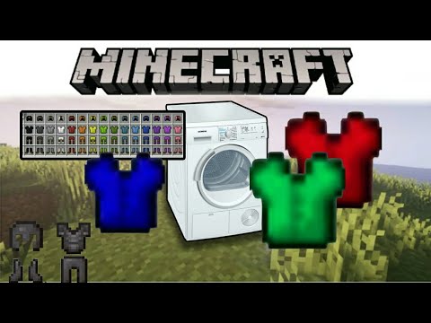 Minecraft : how to make a washing machine - YouTube