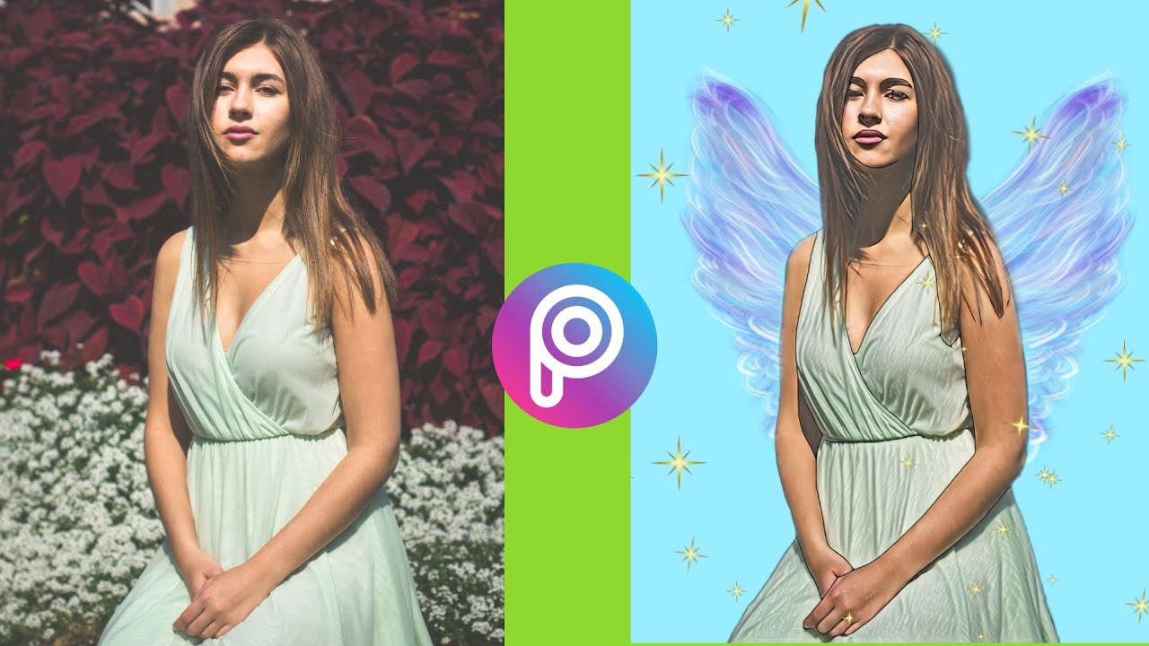PicsArt Editing|| Cartoon photo editing|| Girl' photo editing on ...