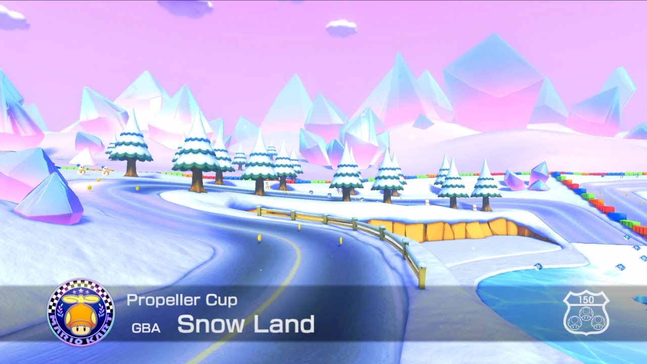 GBA Snow Land Booster Course Pass Wave 2 - Mario Kart 8 Deluxe - YouTube