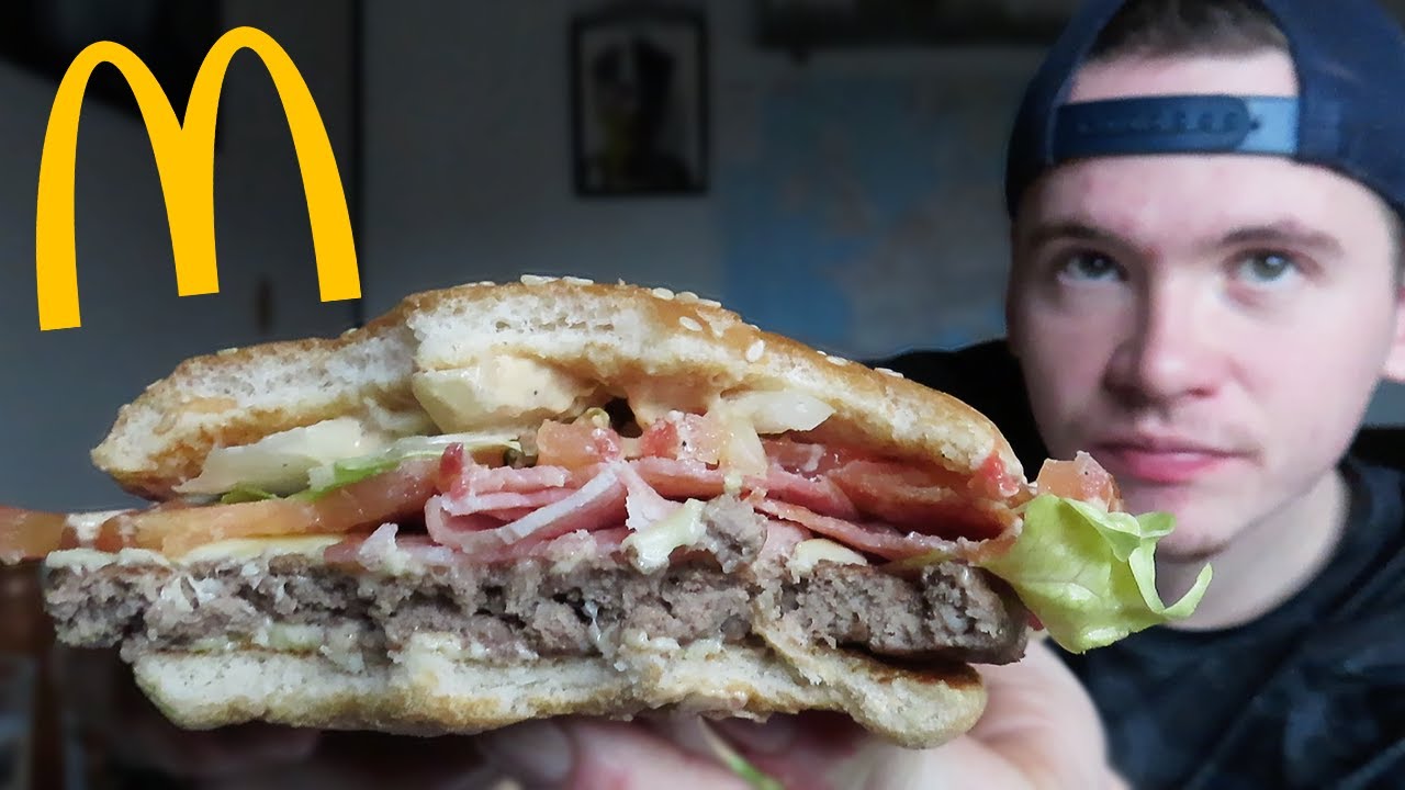 Eating McDonald's *LIMITED TIME* BIG TASTY WITH BACON BURGER!! 🍔 🥓 ...
