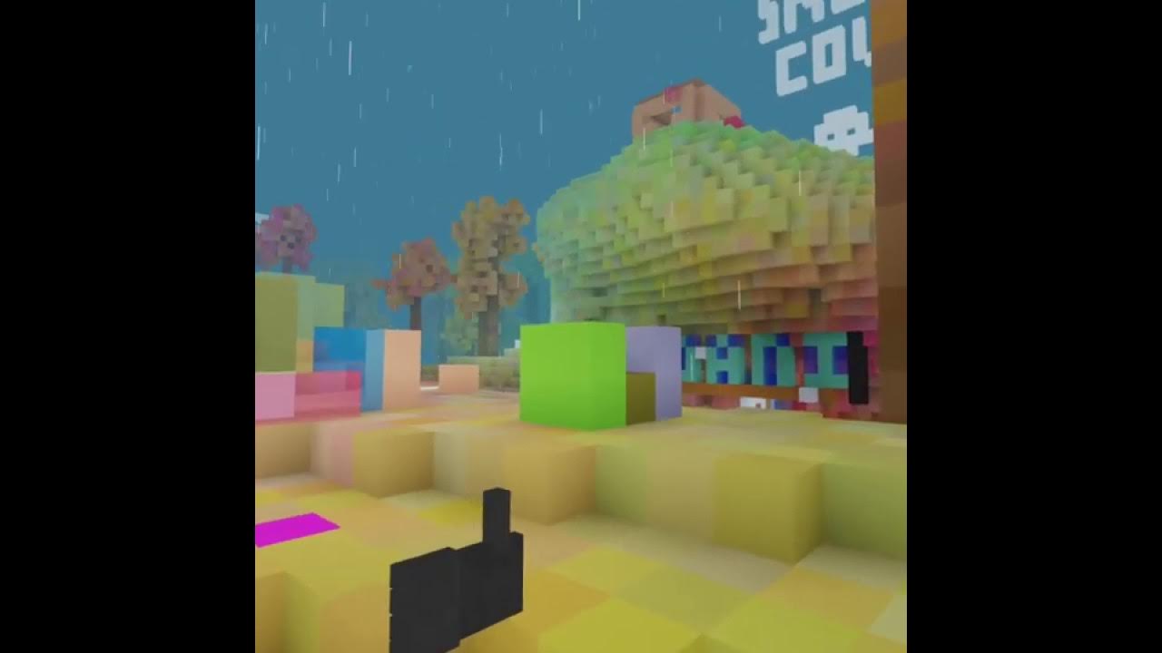 WebXR Voxels Engine - Gameplay - YouTube