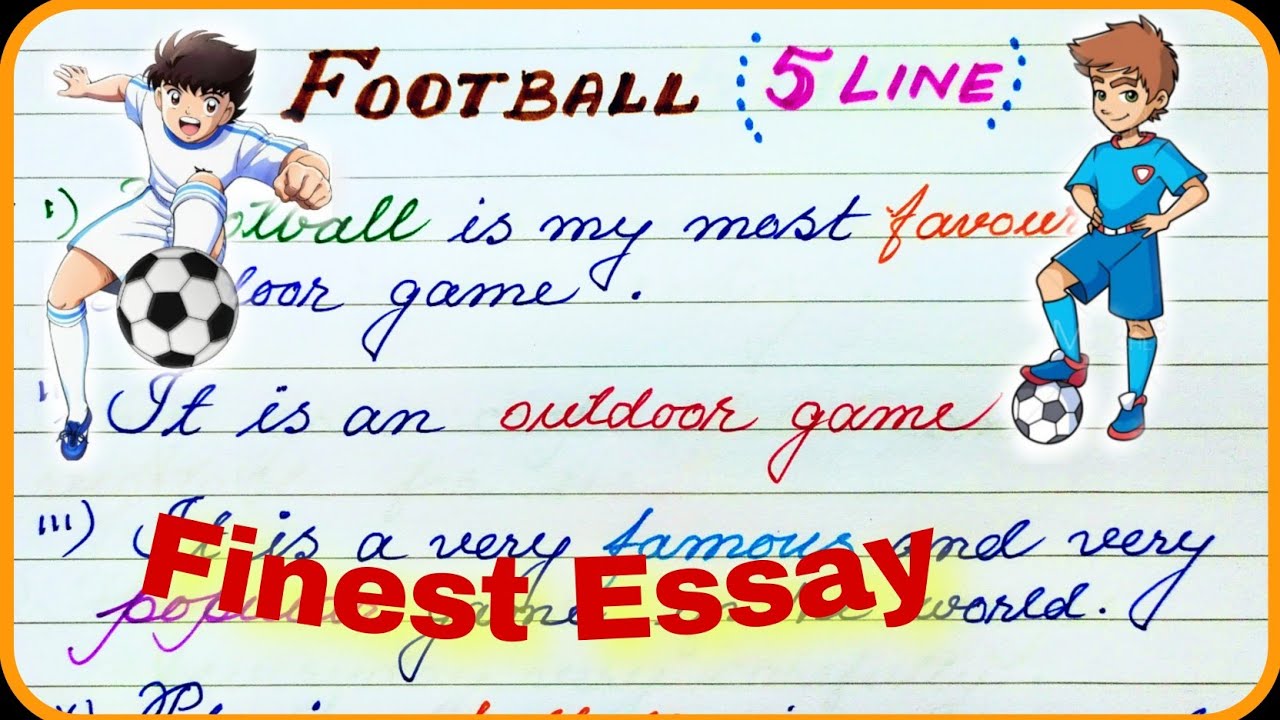5 lines on football in english | football essay in english | my ...