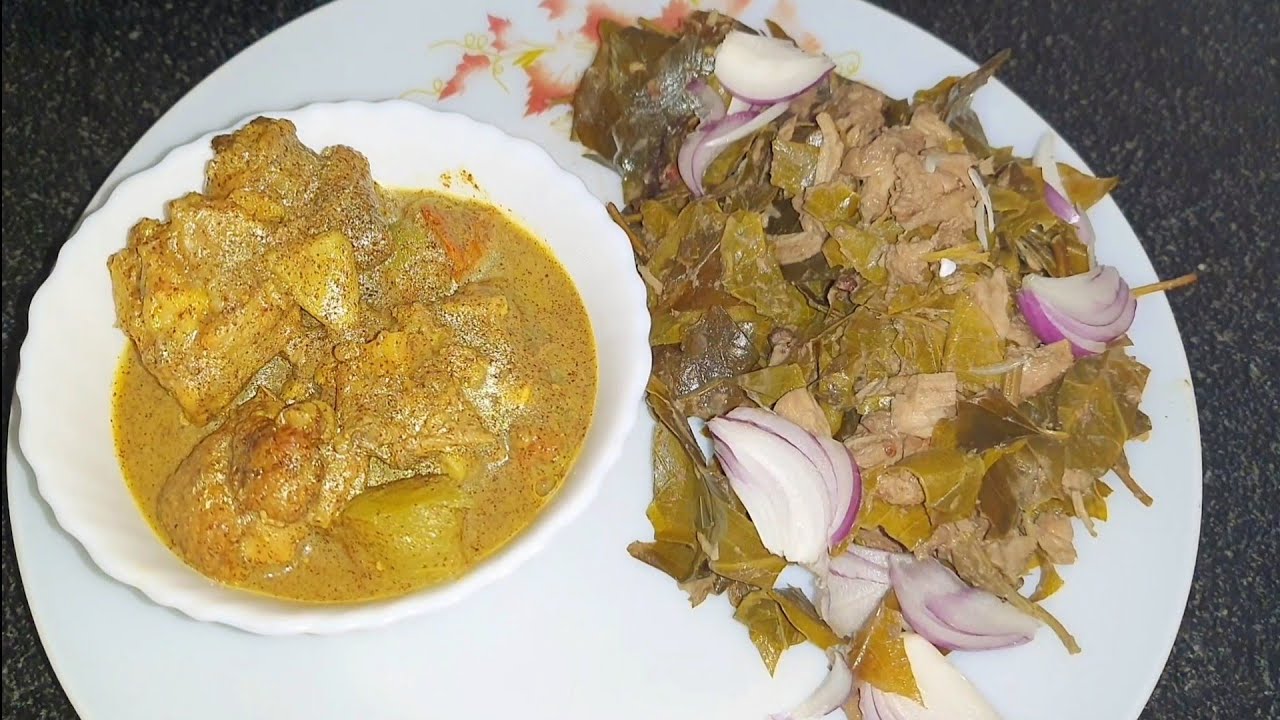 Perilla seeds with chicken without oil 😋 Thoiding ga yen kangshoi - YouTube