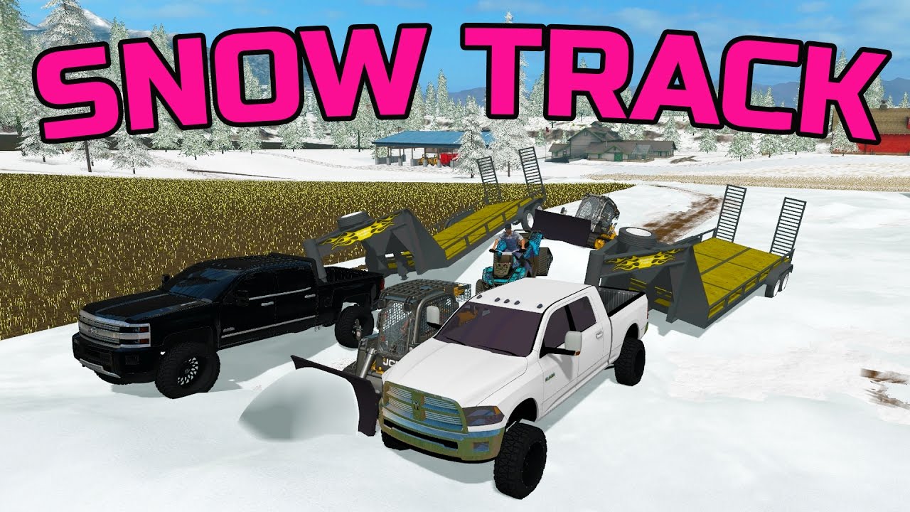 FARMING SIMULATOR 2017 | BUILDING A SNOW TRACK | MULTIPLAYER | NEW DMAX ...