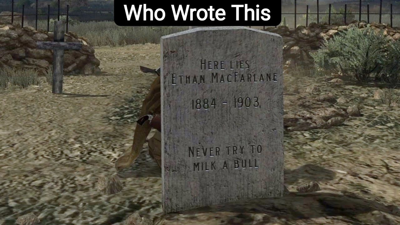 Gravestones In RDR1 Are The Funniest - YouTube