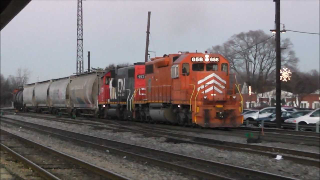 CN Markham Yard Switch Job and Metra Electric at Homewood, IL, 01.09.12 ...