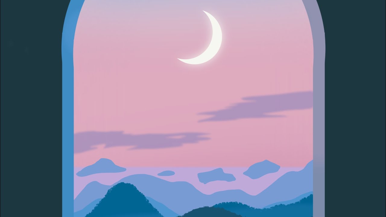 Scene from an airplane window ⛰️ Art w Zenith || Procreate Soothing ...