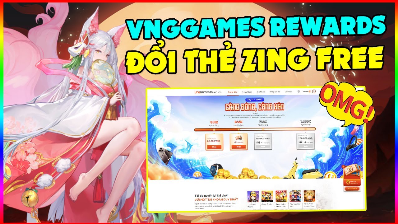 VNGGAMES REWARDS: Nhận Ngay Code Và Thẻ Nạp Miễn Phí Cho Tây Du VNG ...