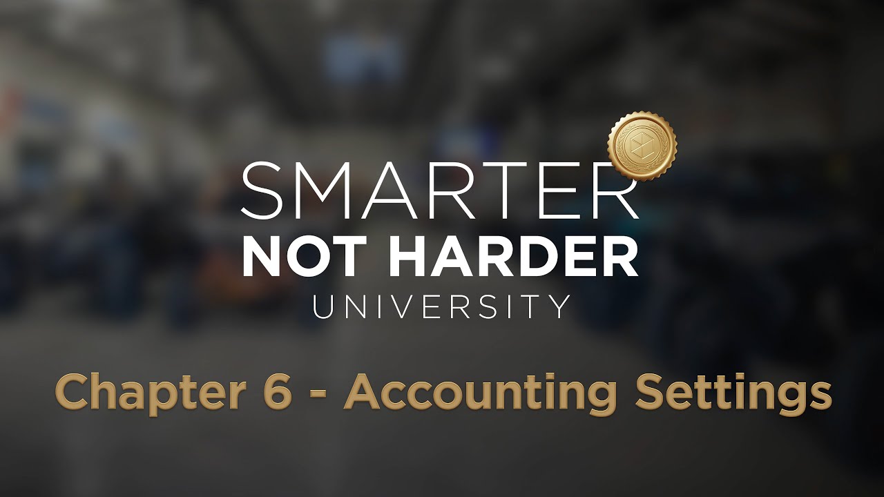 Chapter 6 - Dealership Settings - Accounting Settings - YouTube